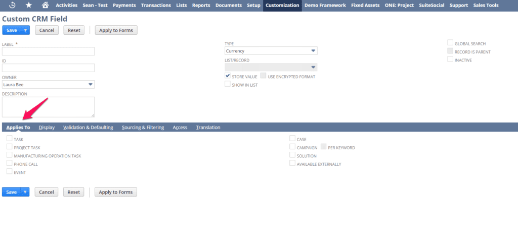 Netsuite Tips Creating Custom Fields For Your Records Noblue2
